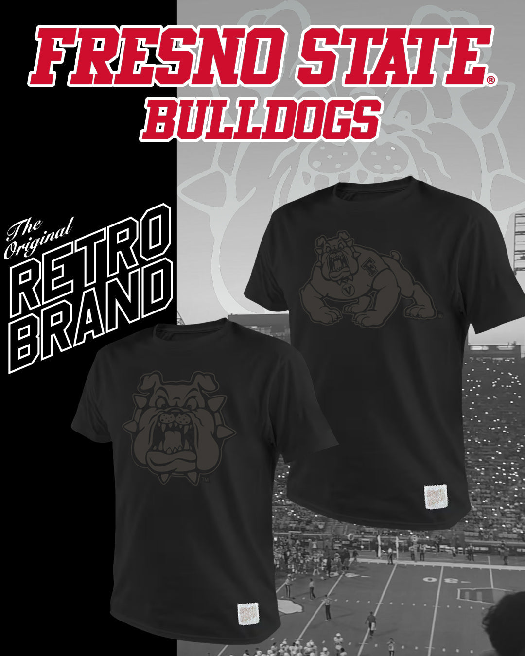Fresno State Bulldogs The Original Retro Brand T-Shirts – JR'S SPORTS