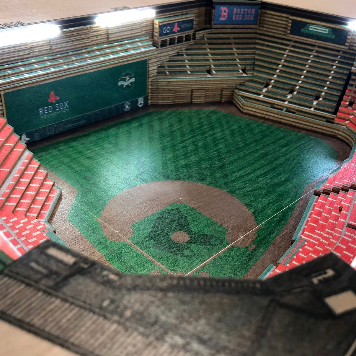 BOSTON RED SOX 25 LAYER 3D STADIUM LIGHTED END TABLE – JR'S SPORTS