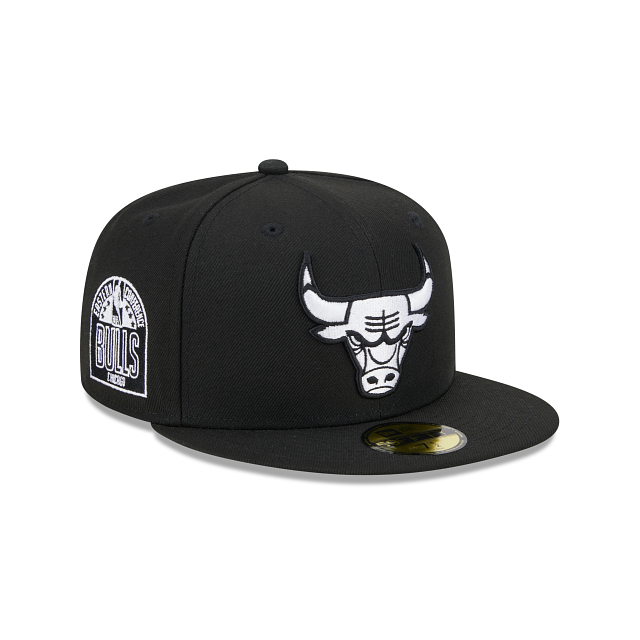 CHICAGO BULLS SIDEPATCH EASTERN CONFERENCE 59FIFTY FITTED HAT - BLACK ...