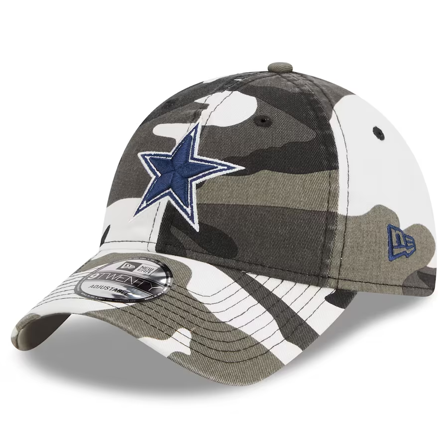 DALLAS COWBOYS CAMO 9TWENTY ADJUSTABLE HAT – JR'S SPORTS