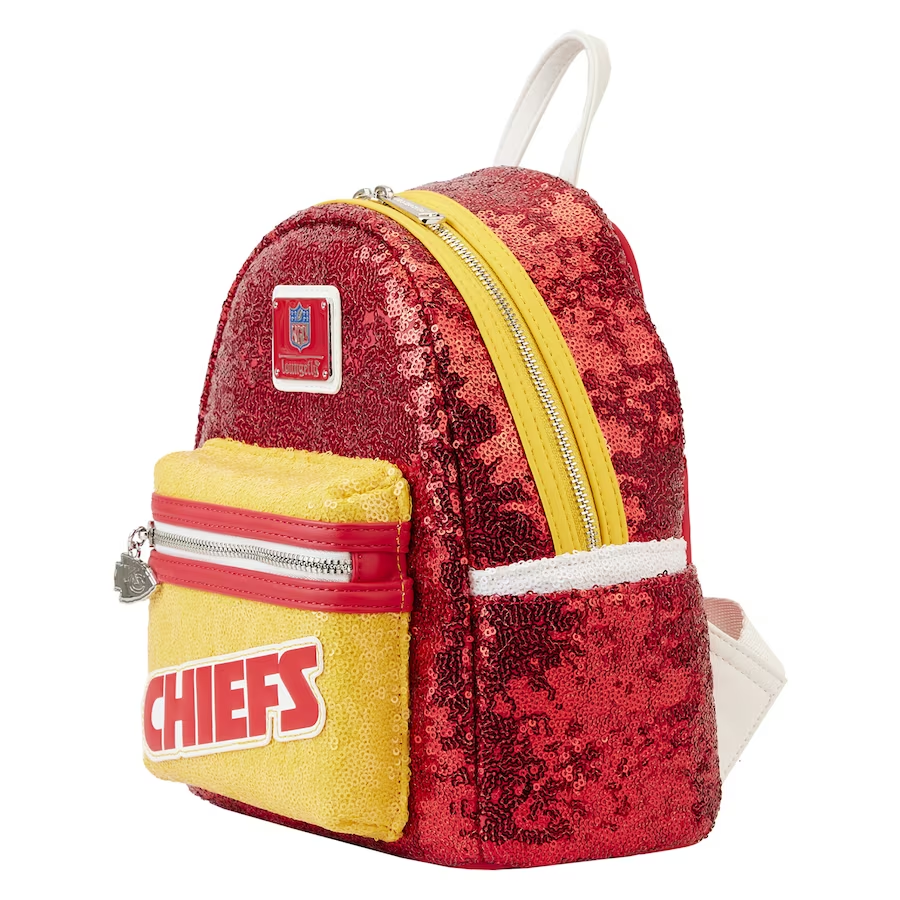 KANSAS CITY CHIEFS LOUNGEFLY SEQUIN MINI BACKPACK – JR'S SPORTS