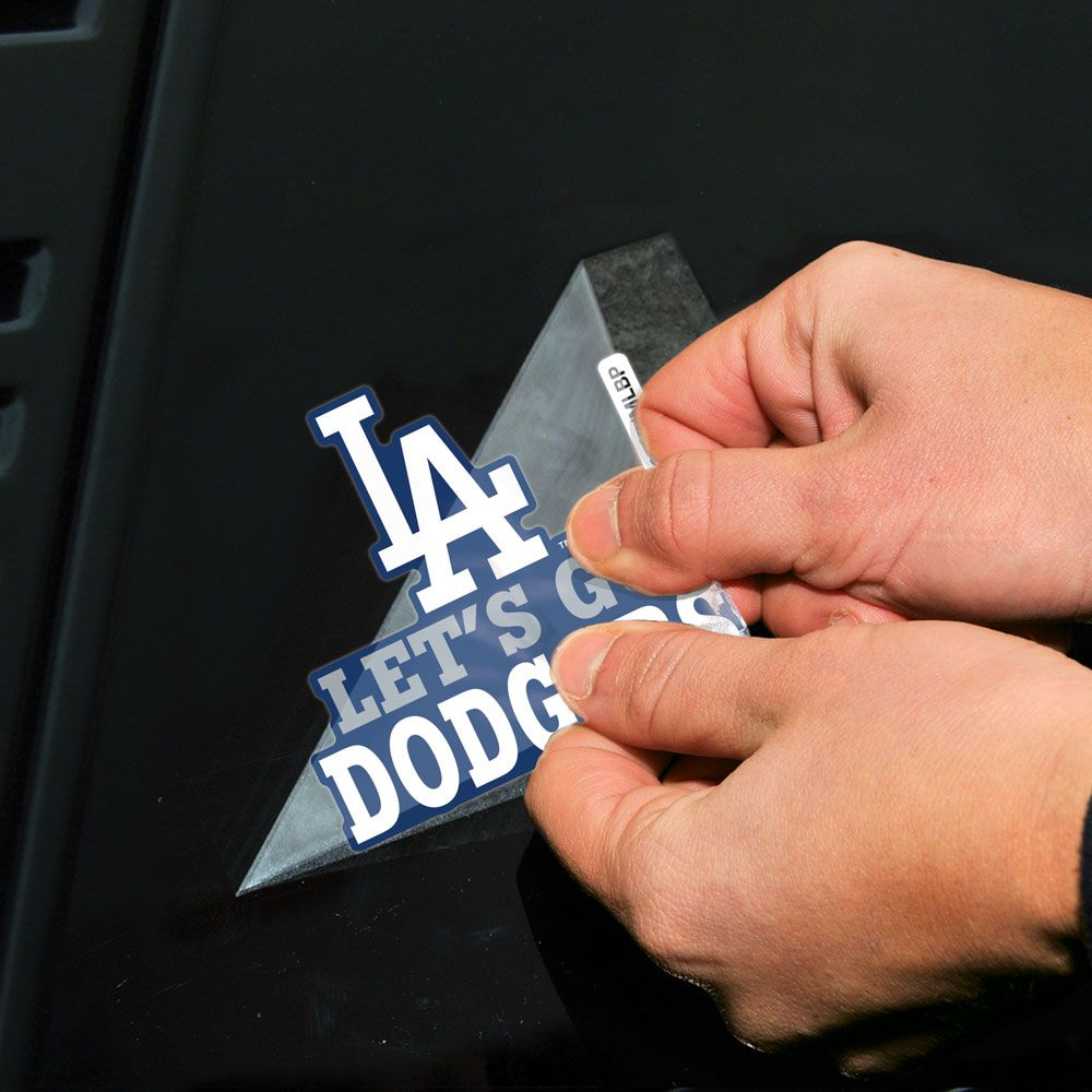 LOS ANGELES DODGERS SLOGAN PERFECT CUT 4"X 4" DECAL – JR'S SPORTS