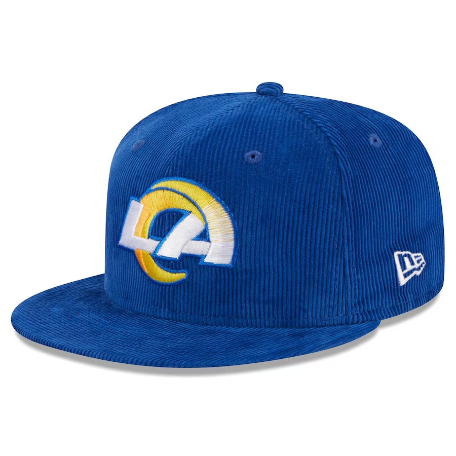 LOS ANGELES RAMS THROWBACK CORD 59FIFTY FITTED HAT – JR'S SPORTS