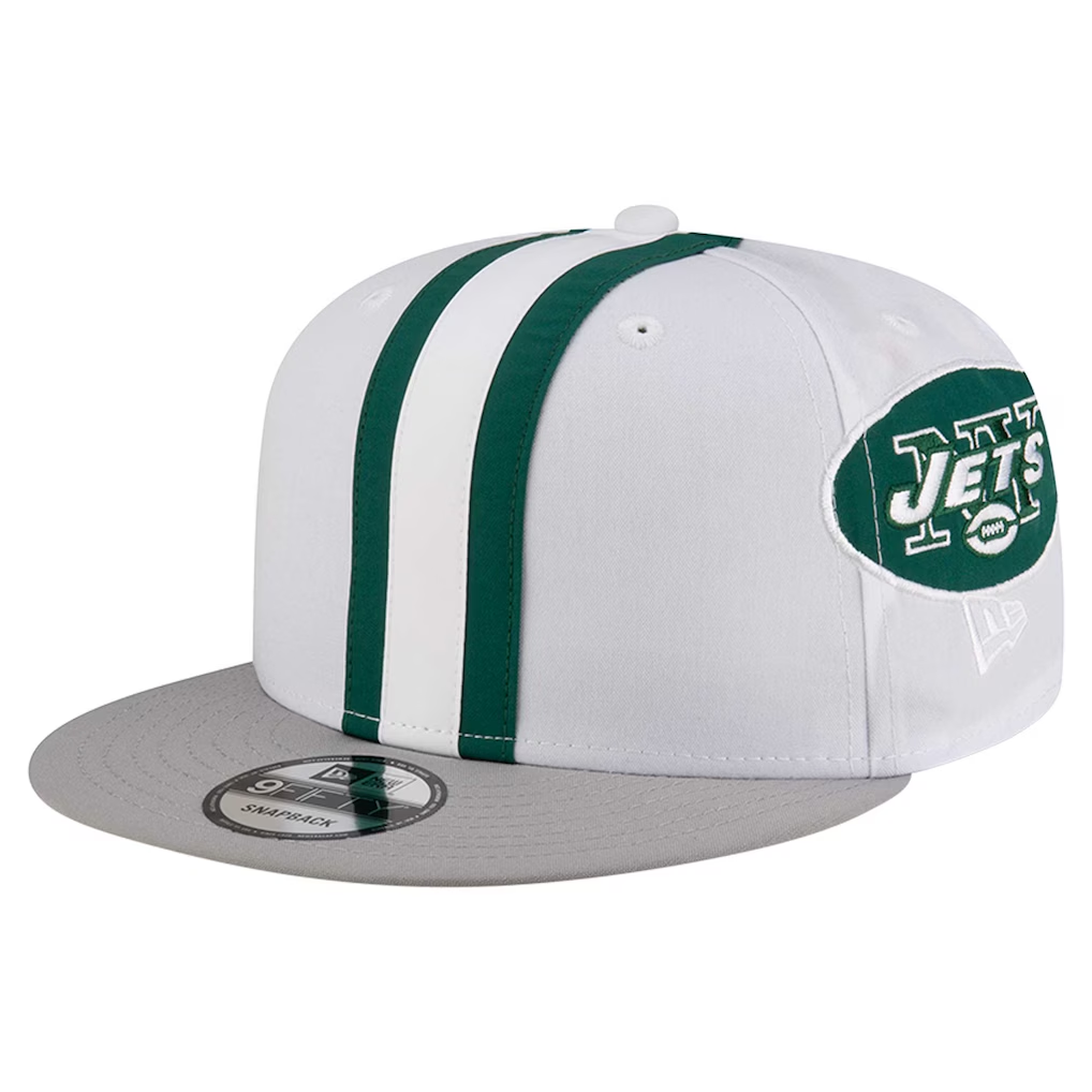 NEW YORK JETS HELMET PACK 9FIFTY SNAPBACK HAT - WHITE/GREEN – JR'S SPORTS