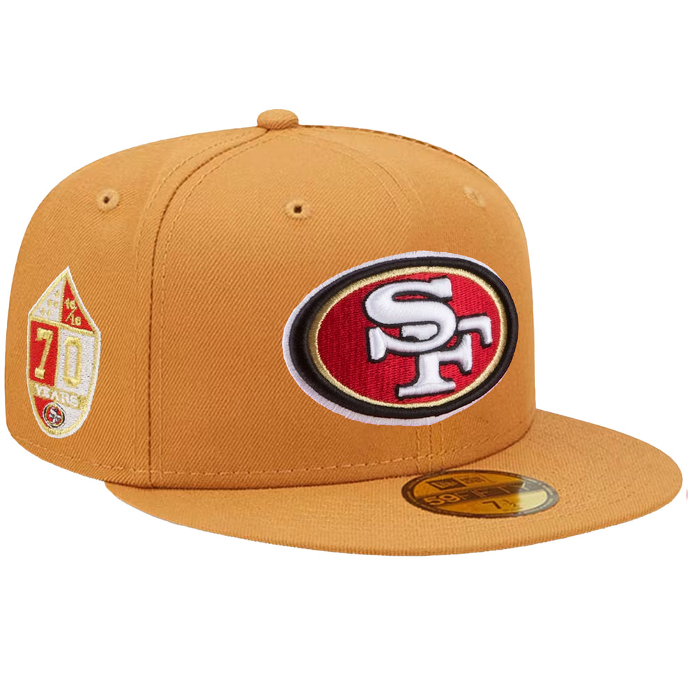 SAN FRANCISCO 49ERS COLOR PACK 59FIFTY FITTED HAT - LIGHT BRONZE – JR'S ...