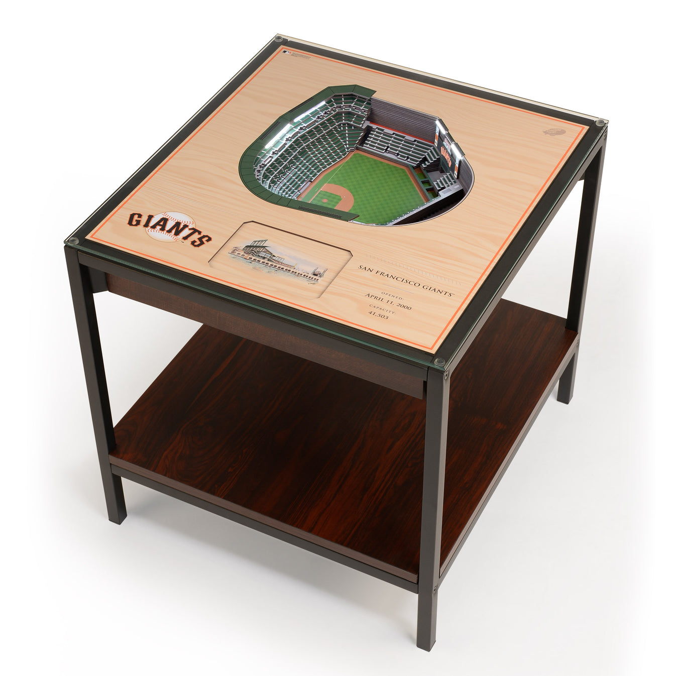 SAN FRANCISCO GIANTS 25 LAYER 3D STADIUM LIGHTED END TABLE – JR'S SPORTS