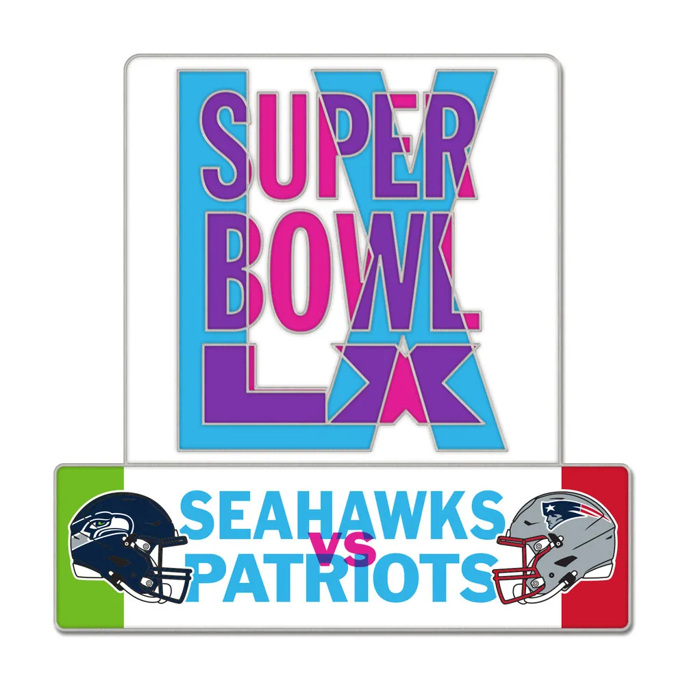 SUPER BOWL LX DUELING COLLECTORS PIN – JR'S SPORTS