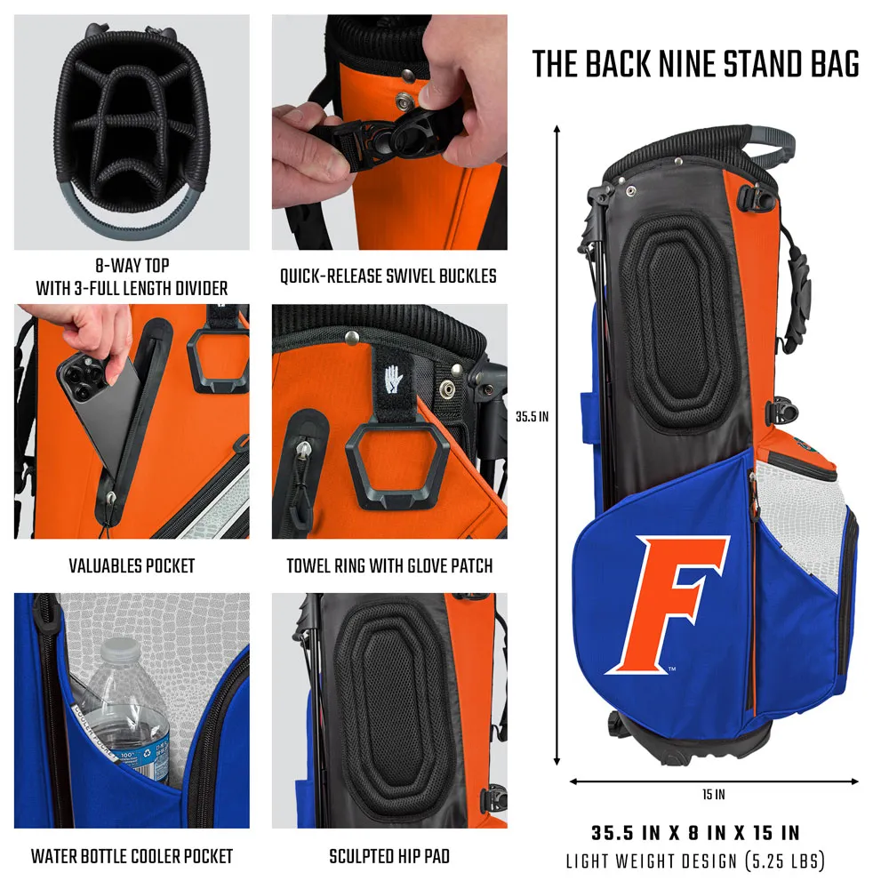 VIRGINIA TECH HOKIES THE BACK NINE STAND GOLF BAG – JR'S SPORTS