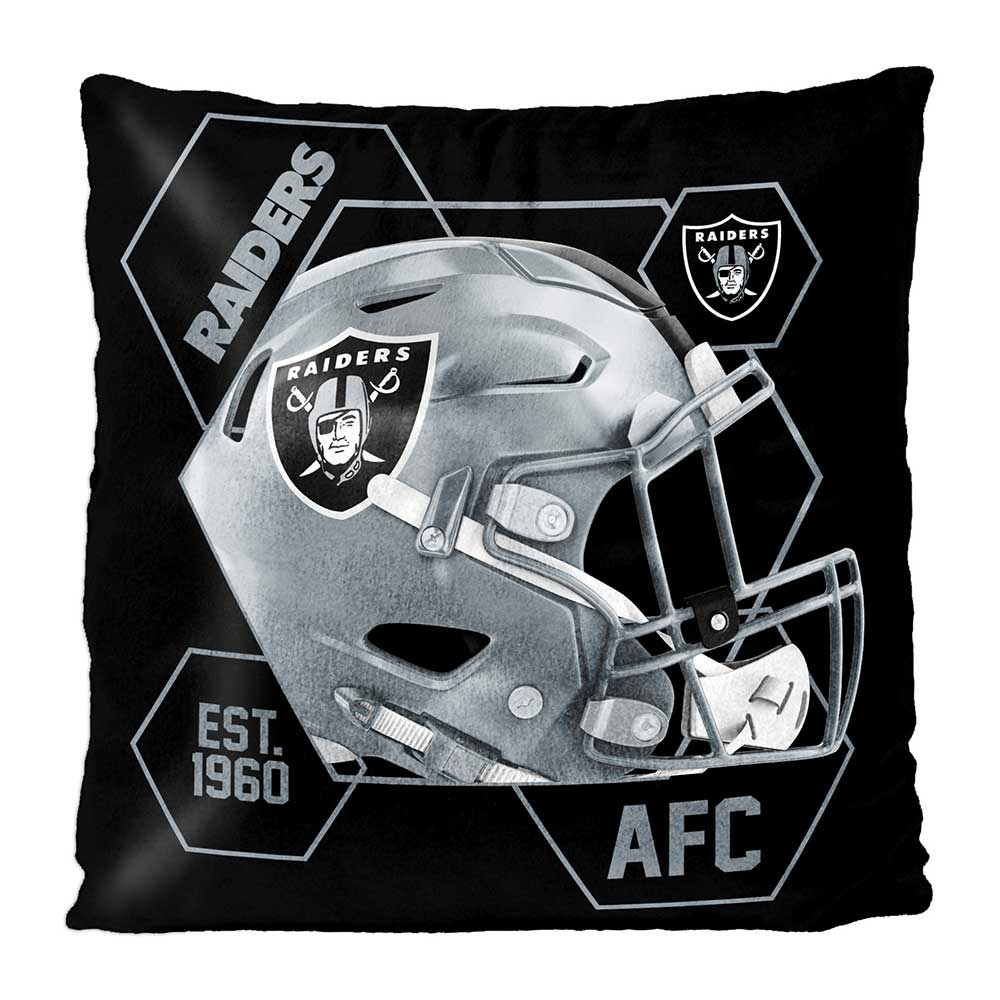 LAS VEGAS RAIDERS REVERSIBLE 16" X 16" VELVET PILLOW – JR'S SPORTS