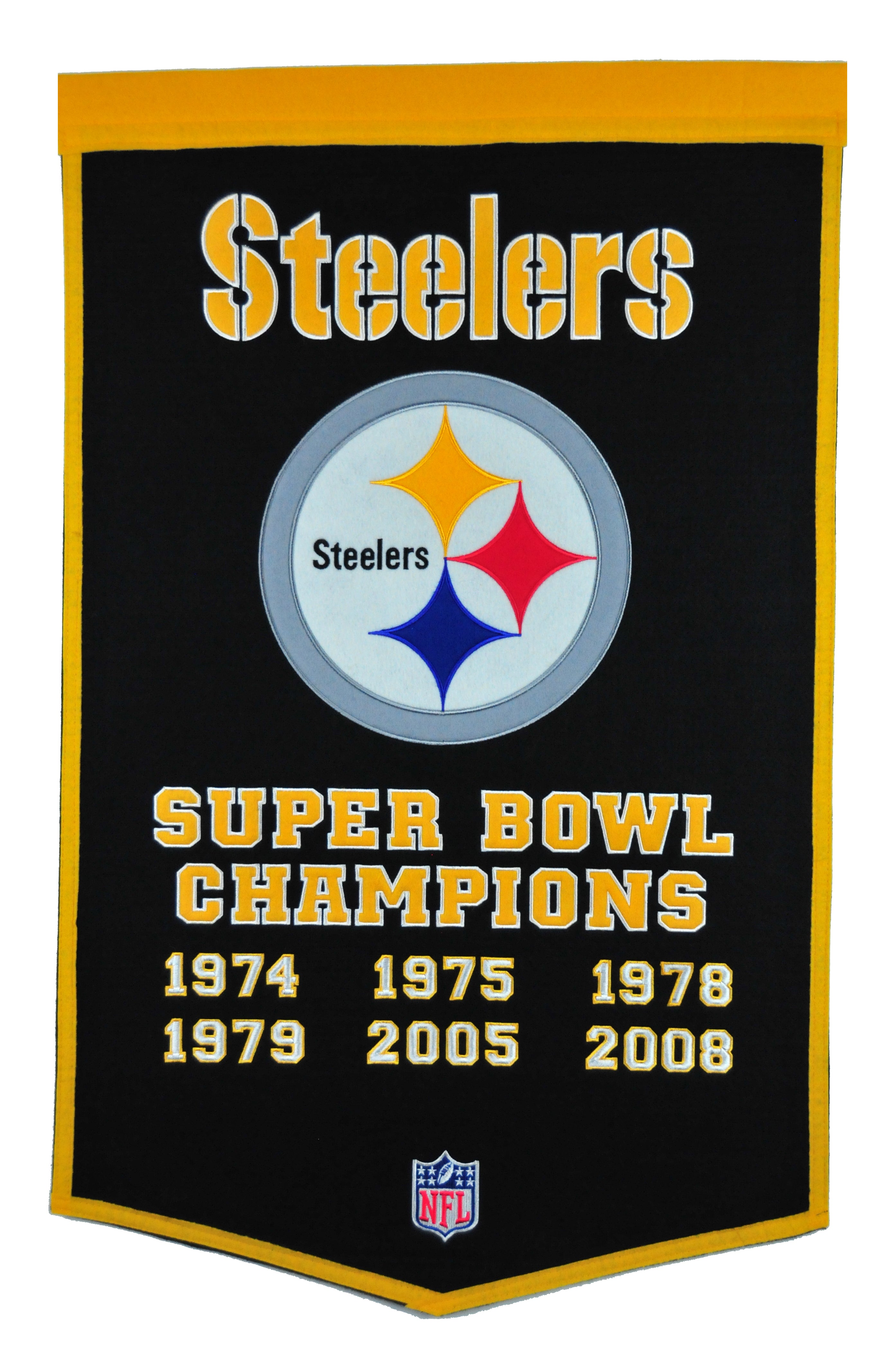 PITTSBURGH STEELERS DYNASTY BANNER – JR'S SPORTS